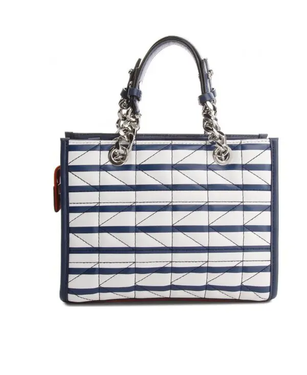 Karl Lagerfeld Color Block Logo Shoulder Bag