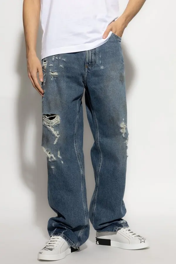 Dolce & Gabbana Distressed Oversized Jeans