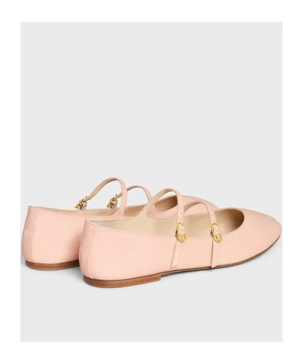 Celine Double Strap Flat - Light Pink