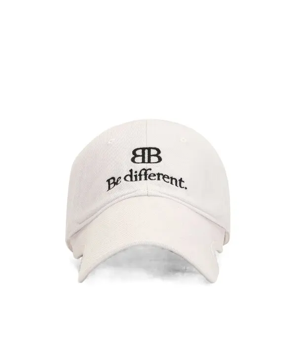 Balenciaga Embroidered Baseball Cap - White