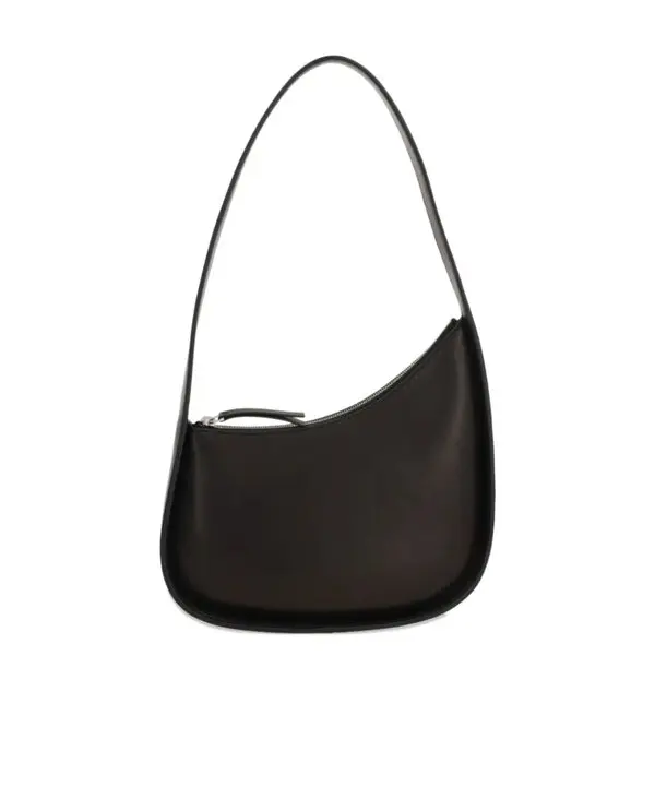 THE ROW Crescent Zip Shoulder Bag - Black