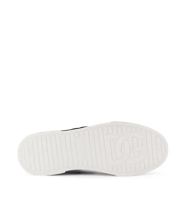 Dolce & Gabbana Portofino Sneakers With Logo Detail - Black