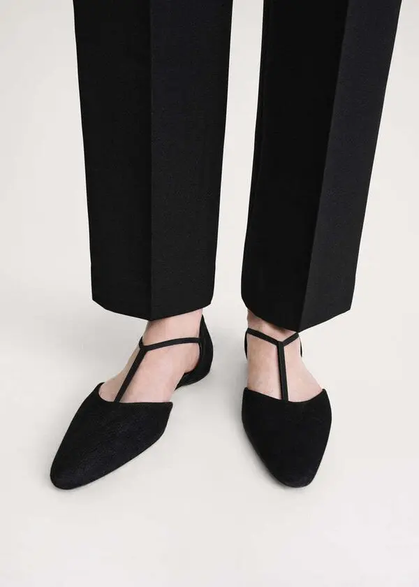TOTEME Pointed Toe Ballet Flats