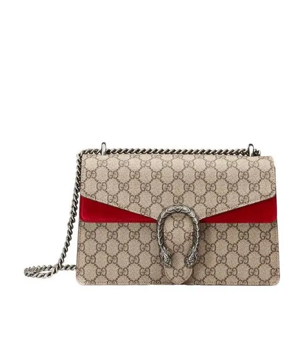 Gucci Dionysus Gg Supreme Shoulder Bag - Nude