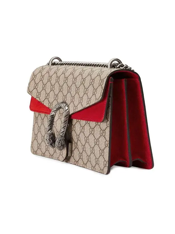 Gucci Dionysus Gg Supreme Shoulder Bag - Nude