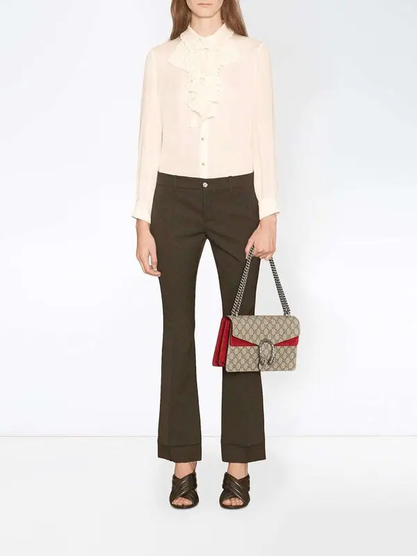 Gucci Dionysus Gg Supreme Shoulder Bag - Nude