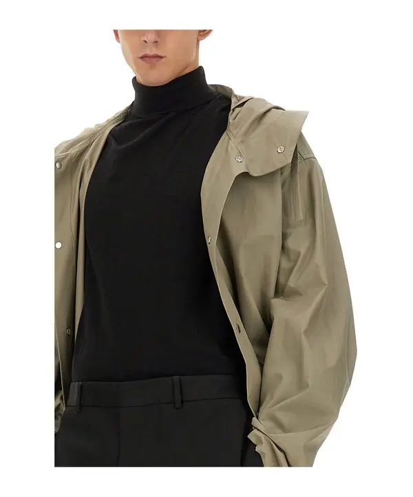 JIL SANDER Logo Printed Hooded Parka