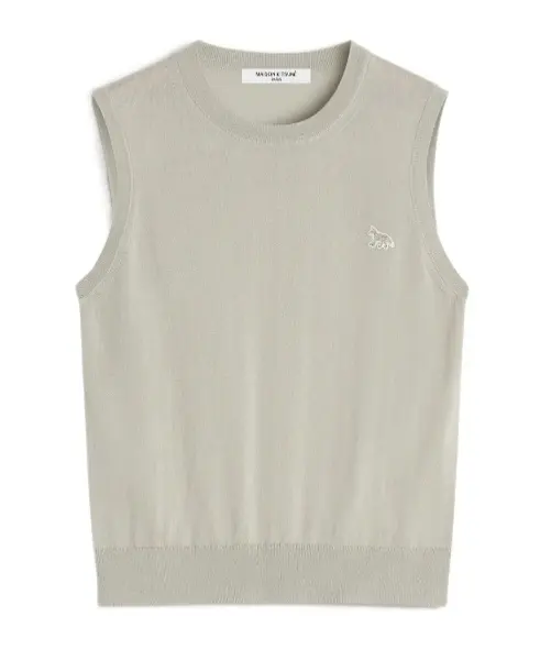 Maison Kitsuné Sleeveless Crew Neck Top