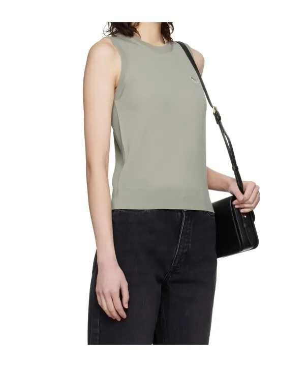 Maison Kitsuné Sleeveless Crew Neck Top