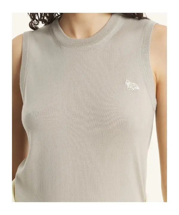 Maison Kitsuné Sleeveless Crew Neck Top
