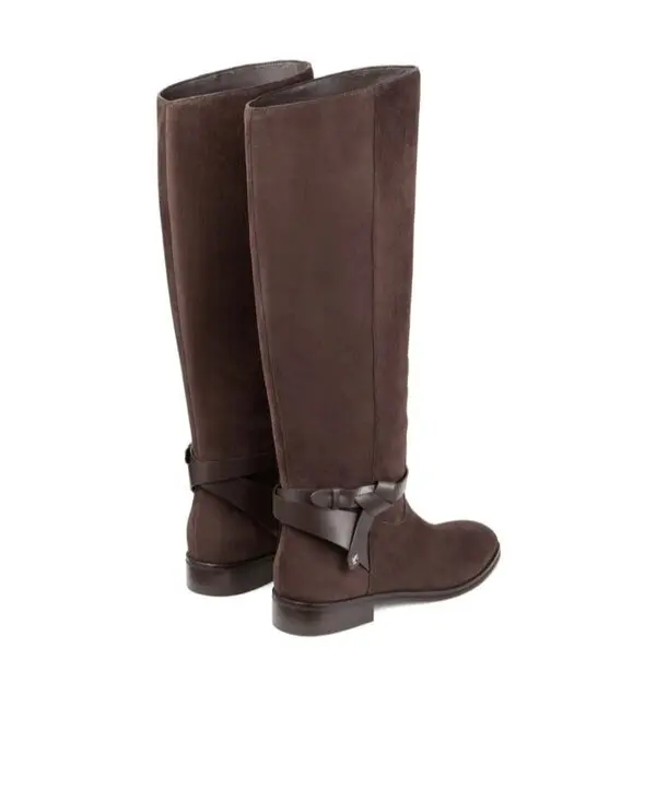 JIMMY CHOO Logo Thigh-high Boots - Brown
