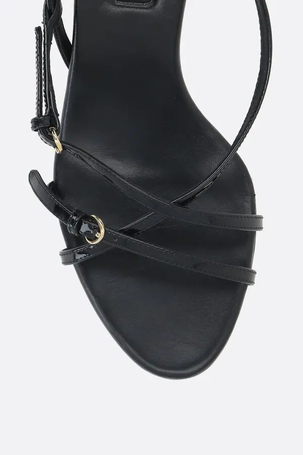 Miu Miu Heeled Slingback Sandals With Double Buckle Detail - Black