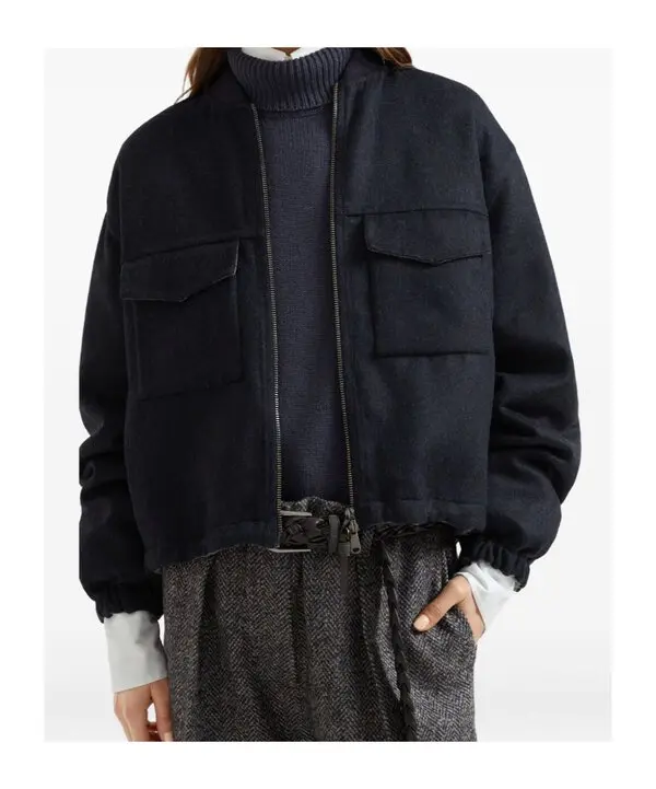 Brunello Cucinelli Hand-crafted Bomber Jacket