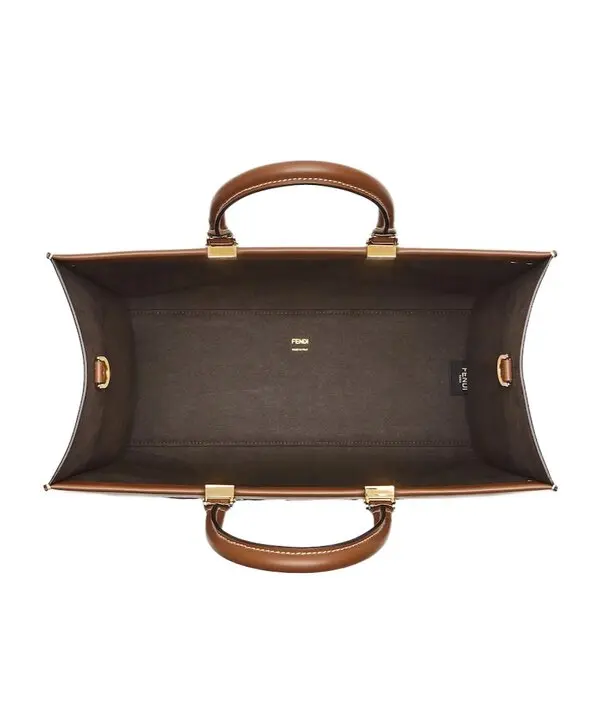 Fendi Sunshine Medium Tote Bag - Brown