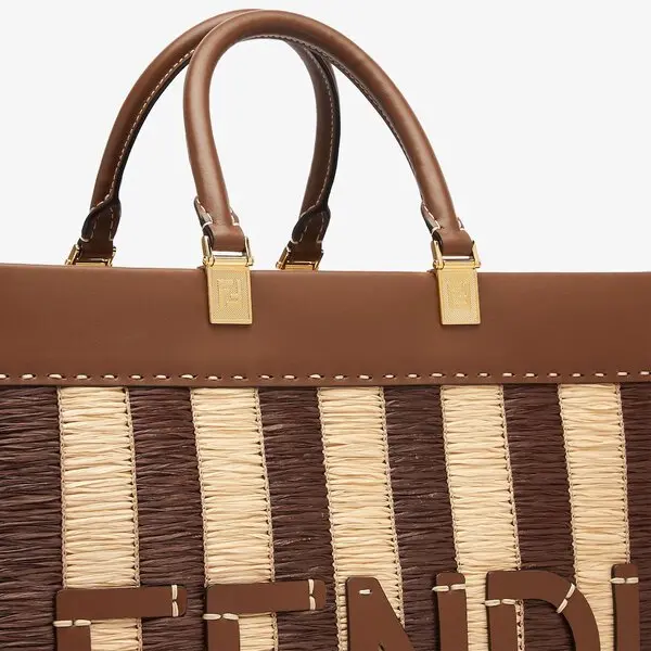 Fendi Sunshine Medium Tote Bag - Brown