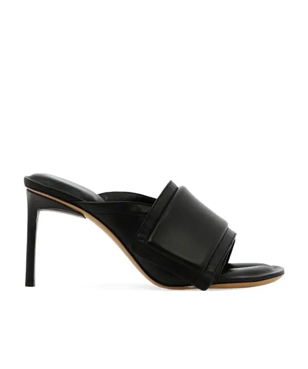 Jacquemus Les Mules Aqua Scuba Slide Stilettos - Black