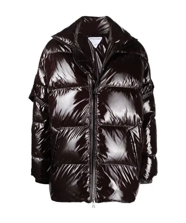 Bottega Veneta Padded Down Jacket With Hood - No