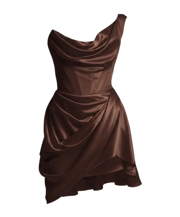 VIVIENNE WESTWOOD One-shoulder Draped Mini Dress