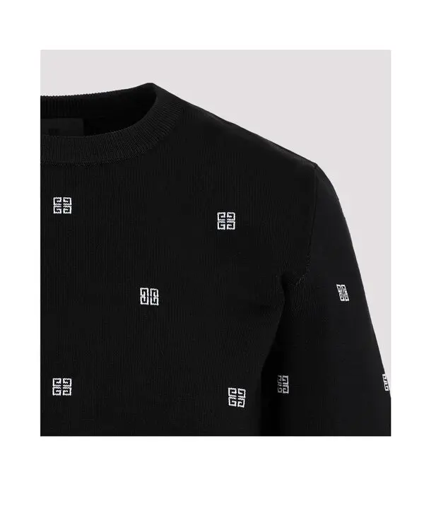 Givenchy Logo Detailed Short Sleeve Cropped Top