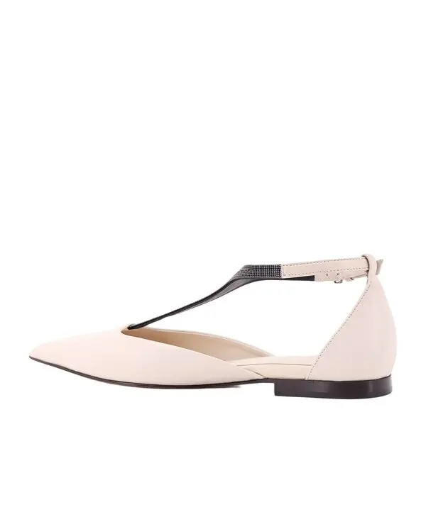 Brunello Cucinelli Embellished Pointed Toe Sandals
