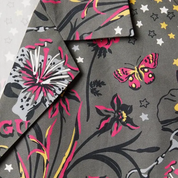 Gucci Punk Floral-print Cotton Shirt