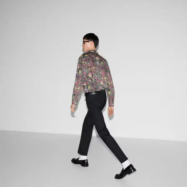 Gucci Punk Floral-print Cotton Shirt