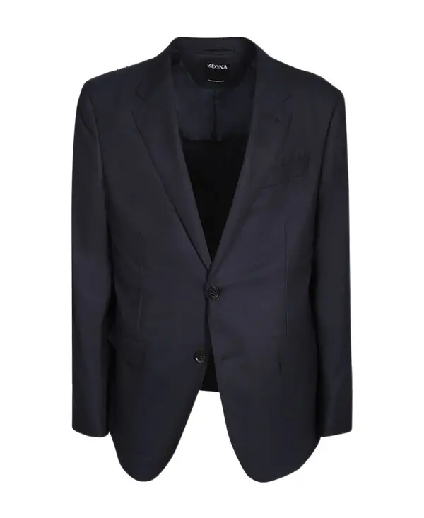 Zegna Single-breasted Straight Hem Blazer - Black