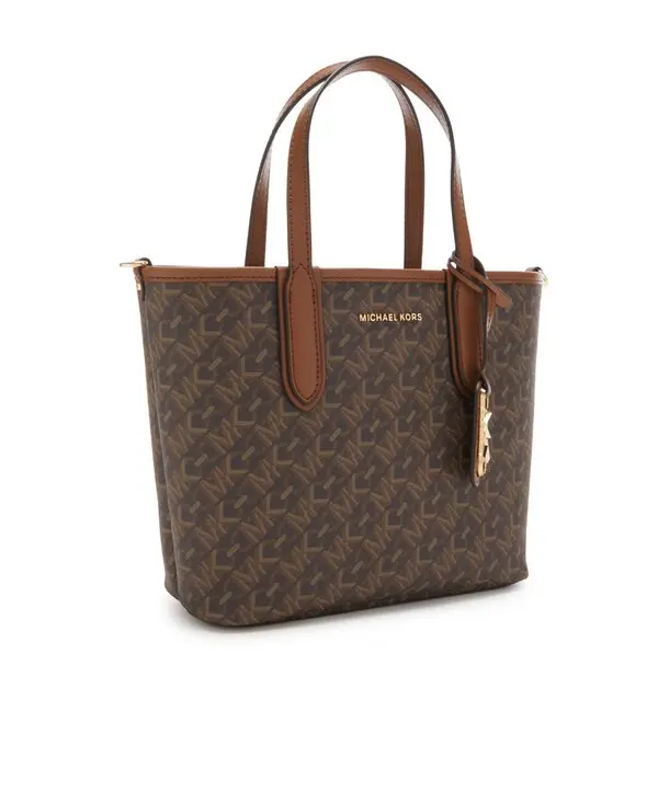 Michael Kors Logo Pattern Tote Bag With Removable Shoulder Strap