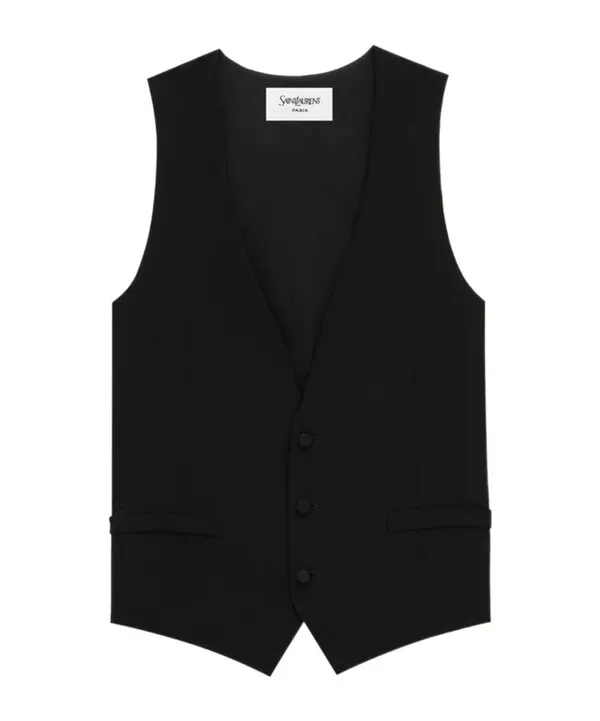 Saint Laurent V-neck Button-up Waistcoat