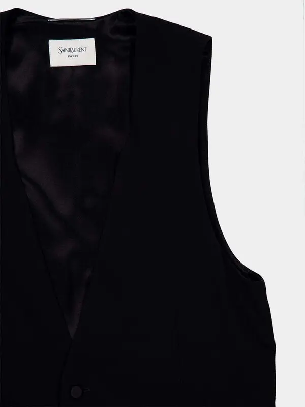 Saint Laurent V-neck Button-up Waistcoat