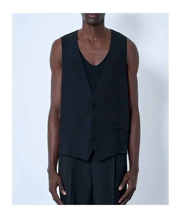 Saint Laurent V-neck Button-up Waistcoat