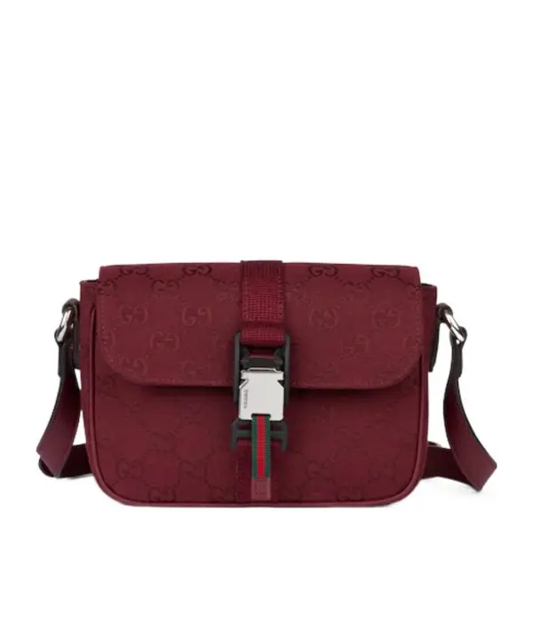 Gucci Mini Gg Monogram Crossbody Bag - Red
