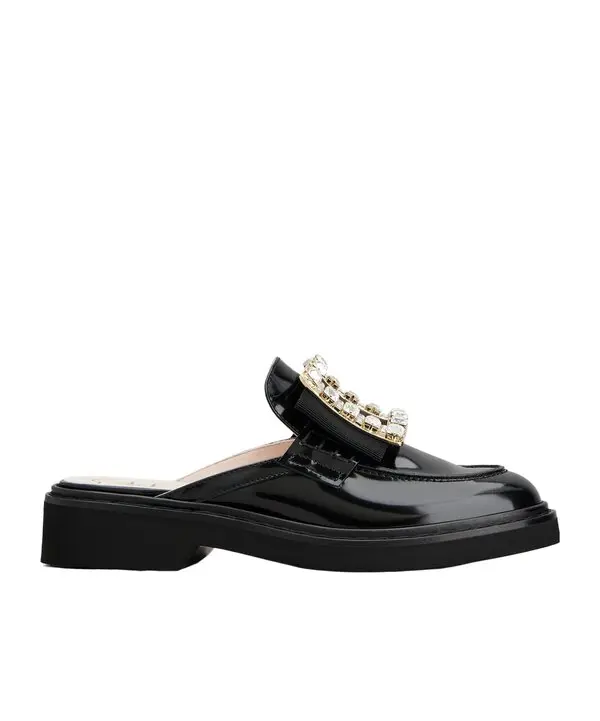 ROGER VIVIER Embellished Slip-on Mules