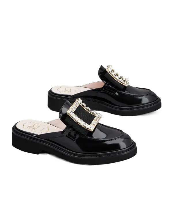 ROGER VIVIER Embellished Slip-on Mules