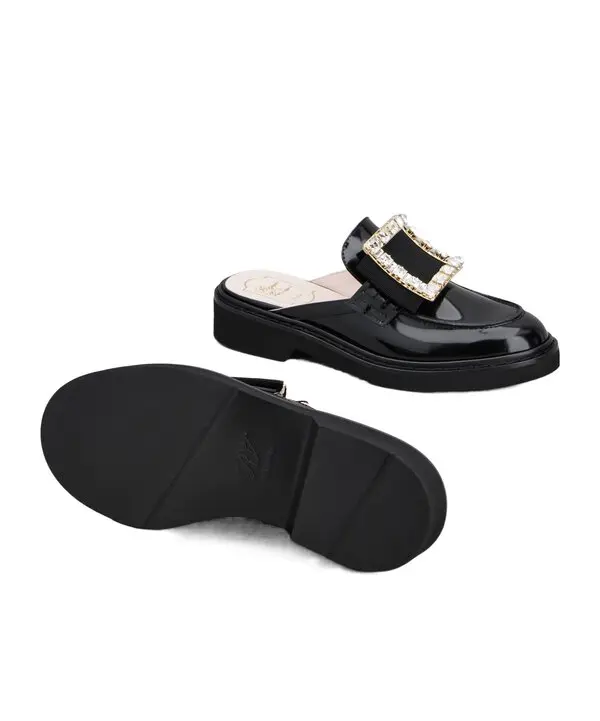 ROGER VIVIER Embellished Slip-on Mules
