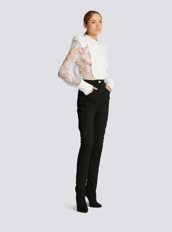 Balmain Wool Skinny-fit Trousers
