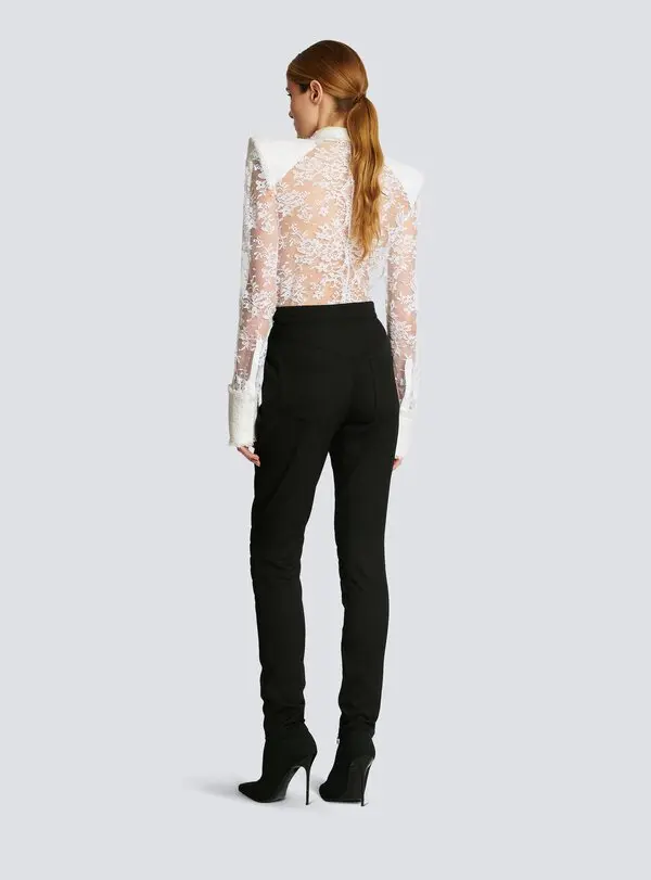 Balmain Wool Skinny-fit Trousers