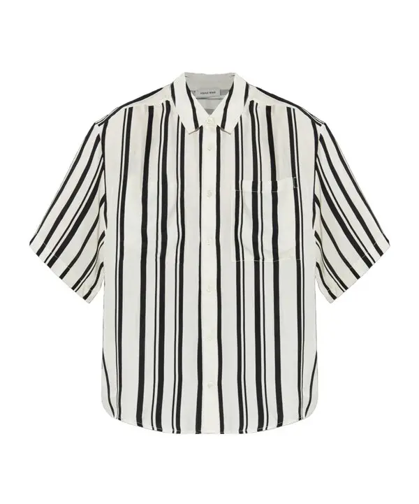 ANINE BING Striped Short-sleeve Shirt - No