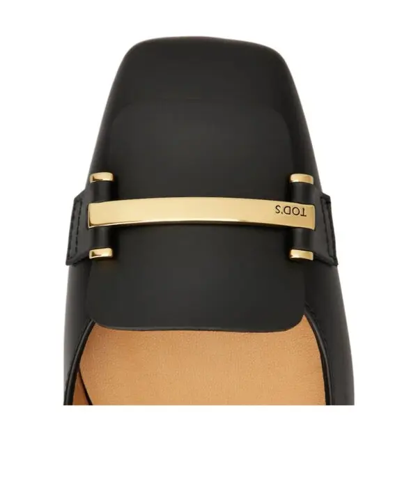 TOD'S Logo Engraved Slingback Pumps With Thick Heel