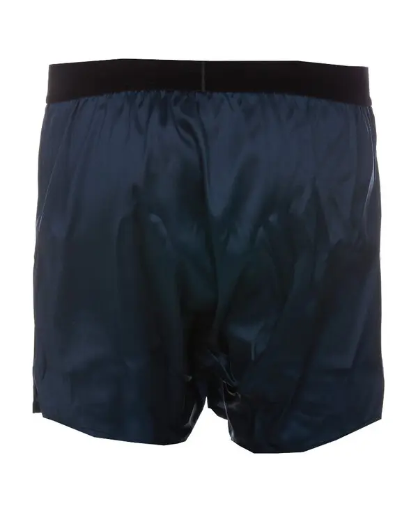 TOM FORD Logo-waistband Stretched Satin Boxers - Black