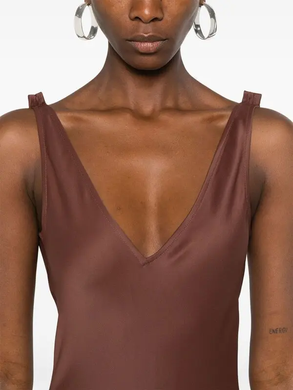 J.W.ANDERSON V-neck Satin Midi Dress