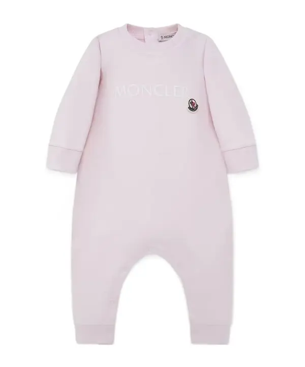 Moncler Logo Baby Grow - Light Pink