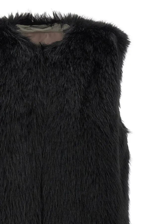 Herno Faux Fur Sleeveless Gilet