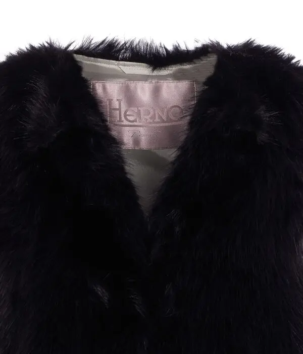 Herno Faux Fur Sleeveless Gilet