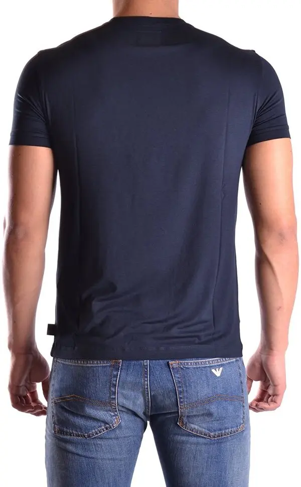 Emporio Armani Navy Blue Round-neck T-shirt