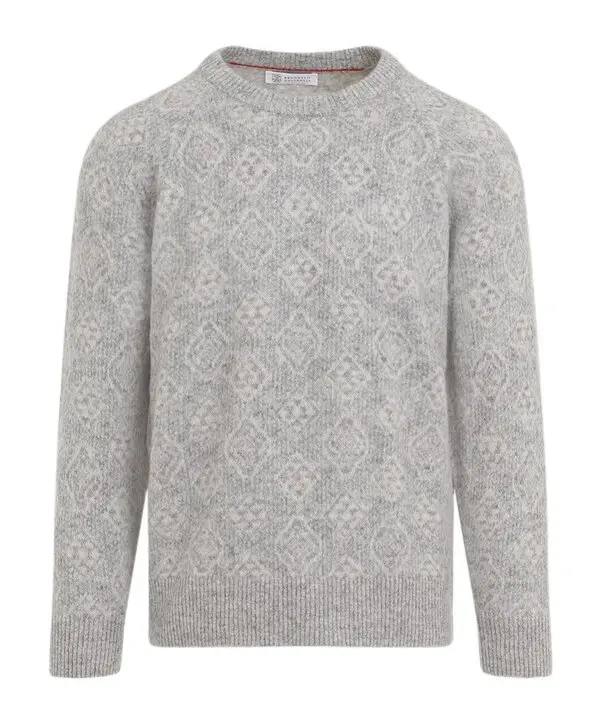 Brunello Cucinelli Patterned Crewneck Sweater