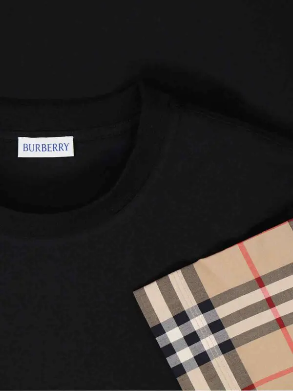 Burberry Vintage Checked Crewneck T-shirt - Black