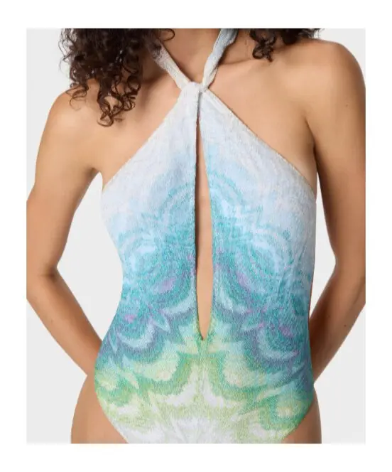 Missoni Cut-out Halterneck Swimsuit