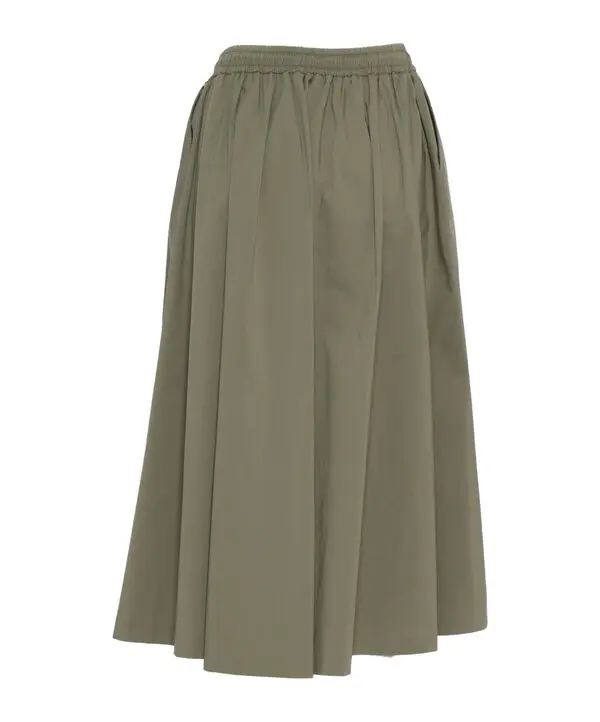 K-WAY Drawstring Pleat Detailed Skirt - Green
