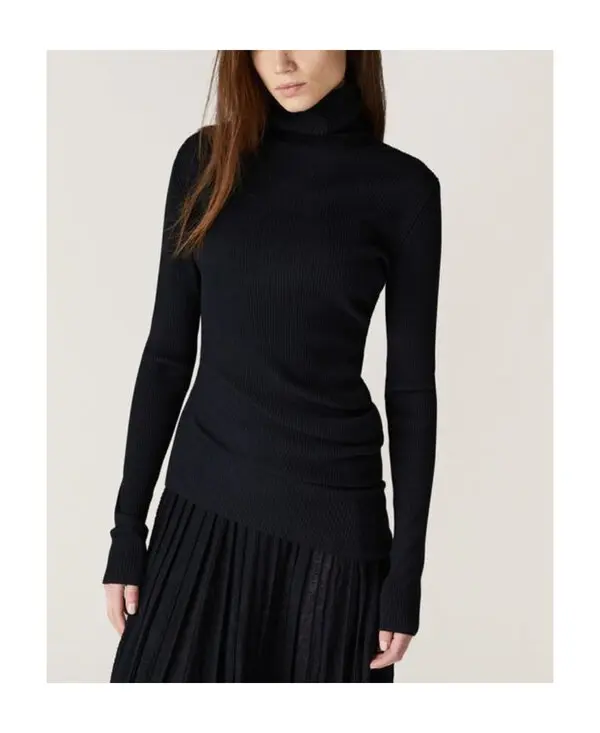 Loro Piana Long-sleeved Ribbed Turtleneck Sweater